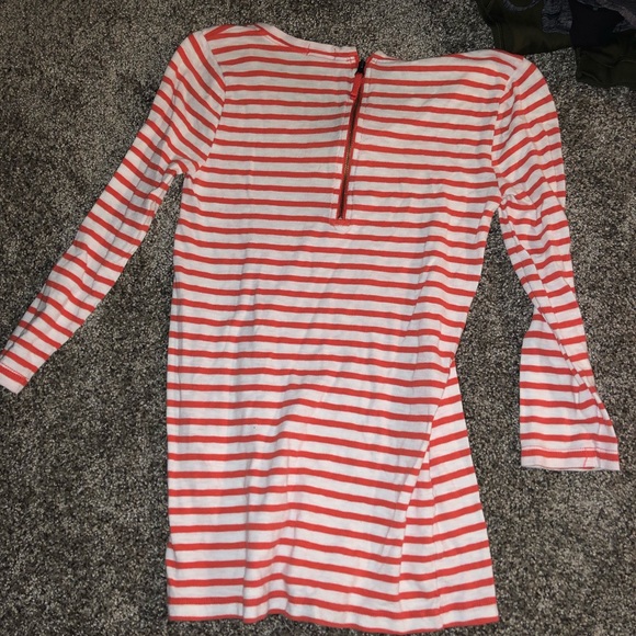 J. Crew | Tops | Jcrew Red White Striped Top | Poshmark